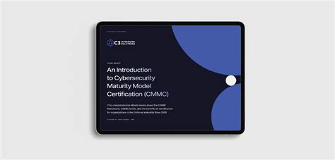 Ebook Introduction To Cybersecurity Maturity Model Certification Cmmc C3