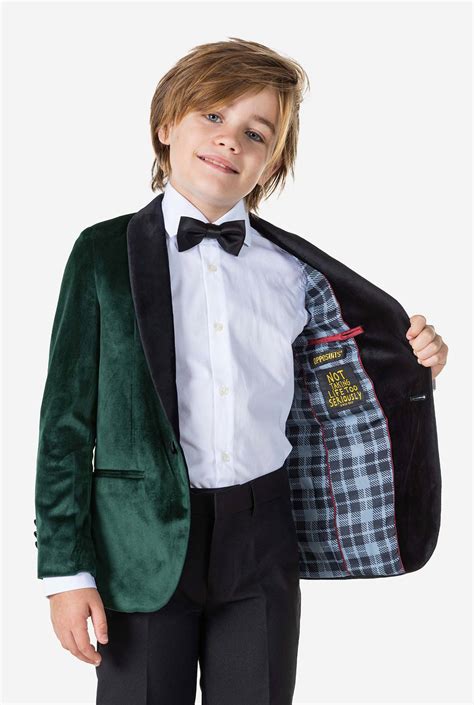 Dinner Jacket Rich Green Boys Blazer Opposuits Deluxe