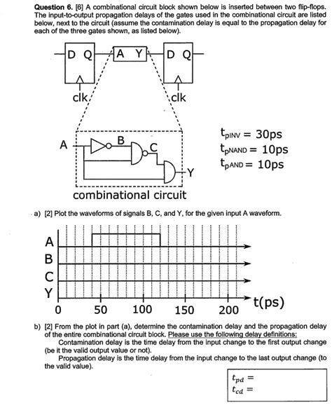 Solved Question 6 6 A Combinational Circuit Block Shown