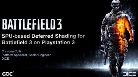 Spu Based Deferred Shading In Battlefield 3 For Playstation 3 Pptx