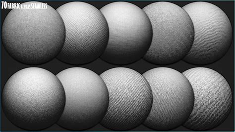 Artstation 70 Fabric Tileable Alphas Vol 12 Zbrush Substance