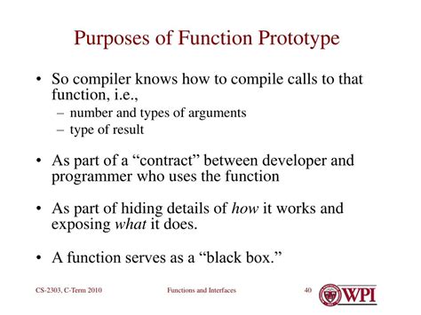 Ppt Functions And Interfaces In C Powerpoint Presentation Free
