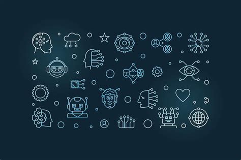 Premium Vector Ai And Neural Network Digital Face Concept Line
