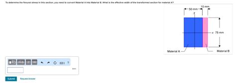 Solved Effective Width O 10 Mm 50 Mm To Determine The Chegg Com