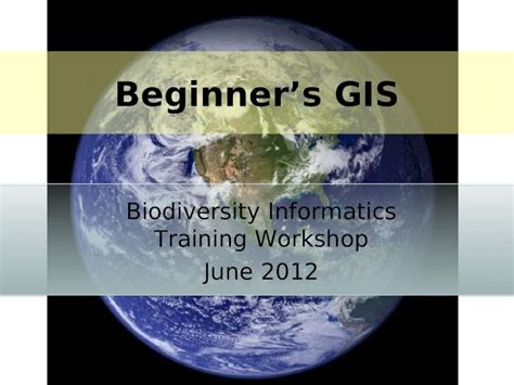 PPT Beginners GIS DOKUMEN TIPS