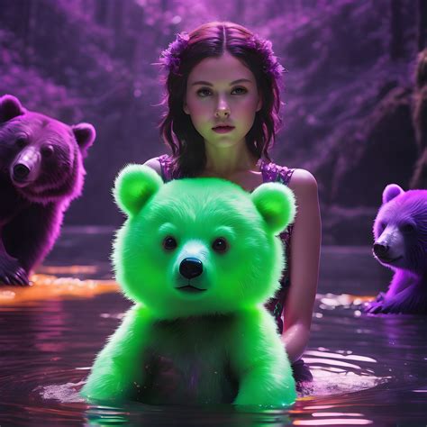 Download Ai Generated Bear Girl Royalty Free Stock Illustration