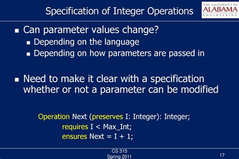 Formal Methods Lecture 16 March 22 2011 Cs 315 Spring Ppt Download
