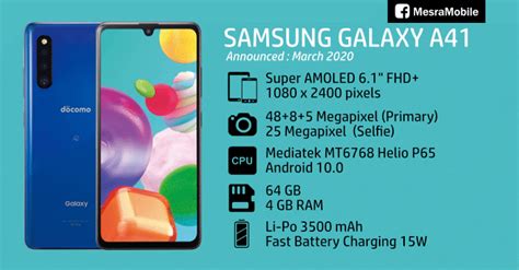 Samsung Galaxy A41 Price In Malaysia RM899 & Full Specs - MesraMobile