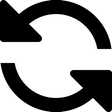 Arrows Couple Counterclockwise Rotating Symbol Free Arrows Icons