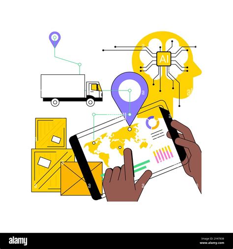 ai streamlined routine inquiries handling abstract concept vector