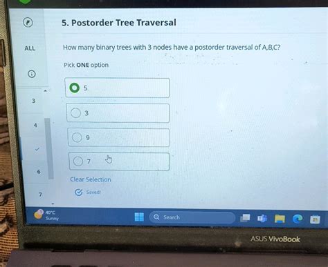 5 Postorder Tree Traversal ALL How Many StudyX