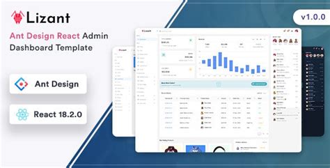 Lizant Ant Design React Admin Dashboard Template By Themesbrand