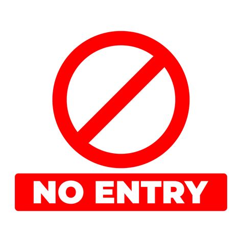 No Entry Sign On Transparent Background Png