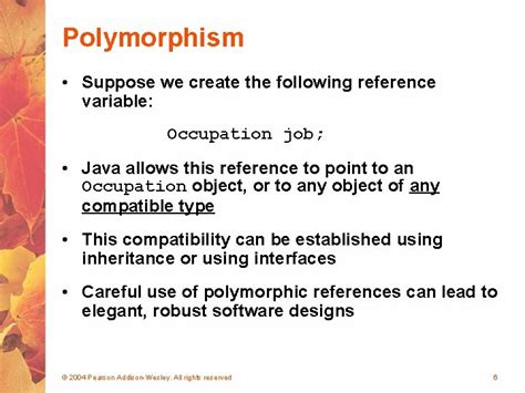 Chapter 9 Polymorphism Polymorphism Polymorphism Is An Objectoriented