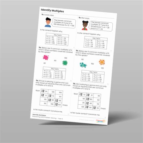 Year 6 Identify Multiples Reasoning And Problem Solving Resource Classroom Secrets