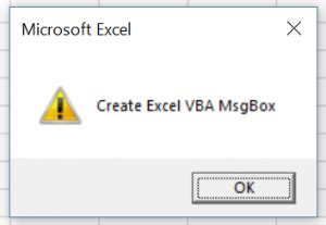 Excel VBA MsgBox Step By Step Guide And 19 Examples