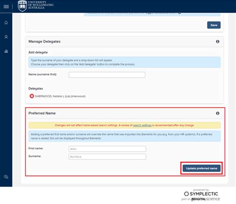 Edit Your Profile Elements Guides At University Of Wollongong Library