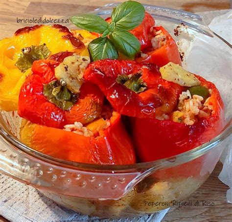 Peperoni Ripieni Di Riso Briciole Di Dolcezza
