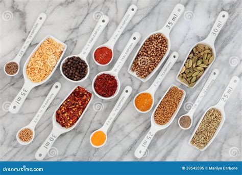 Spice And Herb Measurement Stock Image Image Of Spices 39542095