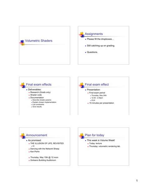 Pdf Assignments Volumetric Shaders Dokumentips