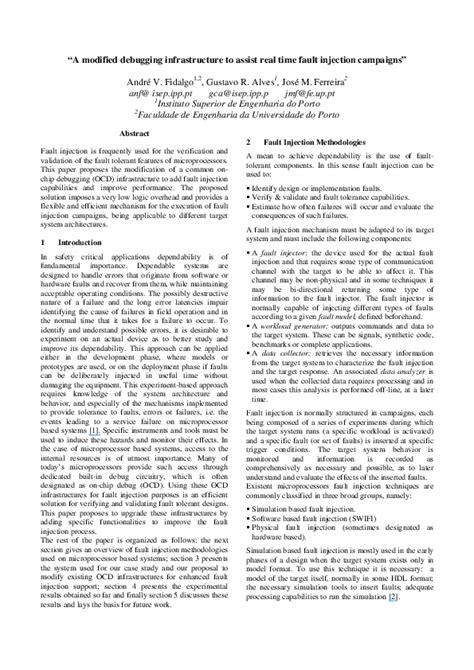 pdf enhanced debugging for fault injection in processors