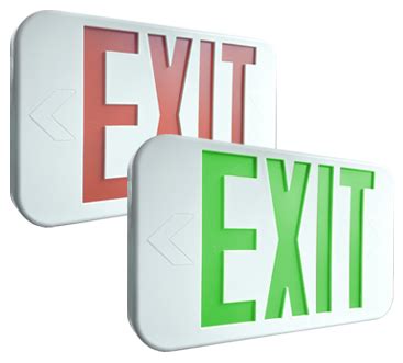 Illuminating Safety Portor Lightings Bi Color Exit Sign Biben