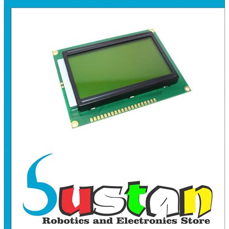 Jual LCD Graphic 12864 128x64 Module Green Color Backlight LCD Warna Hijau Shopee Indonesia