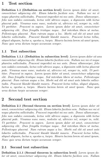 Newtheorem Theorem Number Section Wise When There Is No Subsection TeX LaTeX Stack Exchange