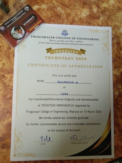 Cybersecurity Techutsav2024 Capturetheflag Eventorganizer Volunteerexperience Sri Darshini M