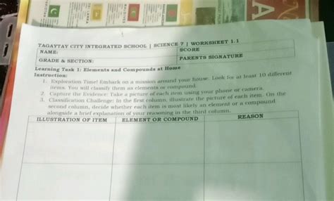 TAGAYTAY CITY INTEGRATED SCHOOL SCIENCE 7 StudyX