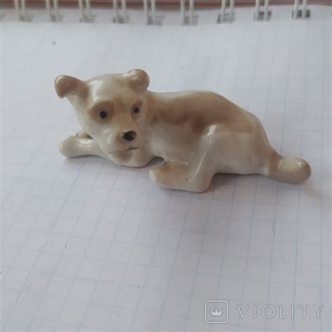 Маленькая статуэтка собачка лфз 113022357 купити Violity