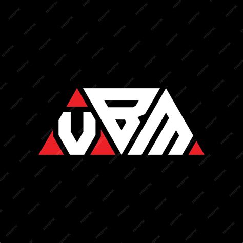Premium Vector Vbm Triangle Letter Logo Design With Triangle Shape