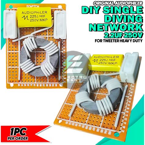 Original Audiophiler Diy Single Dividing Network For Tweeter Heavy Shopee Philippines