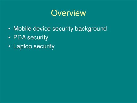 Ppt Mobile Device Security Powerpoint Presentation Free Download Id 8639738