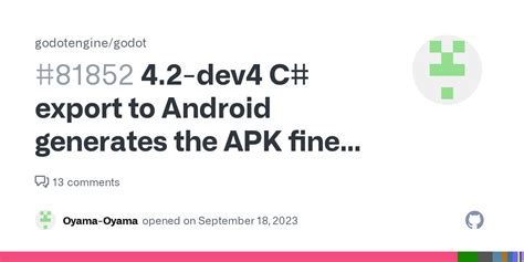 42 Dev4 C Export To Android Generates The Apk Fine But Fails Finding