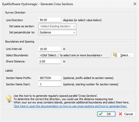 Cross Sections Eye4software Hydromagic Hydrographic Survey Software