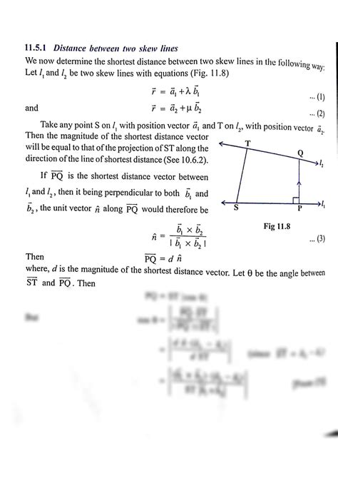 SOLUTION Distance Between 2 Skew Lines Studypool