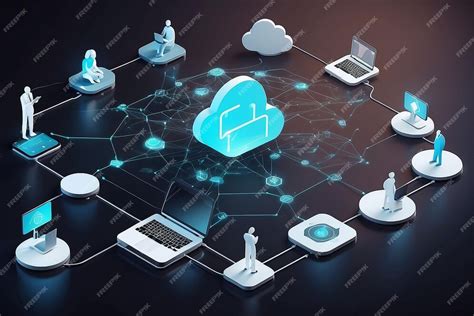 Smart Connectivity Iot And Secure Network Communication Premium Ai Generated Image