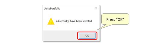 Selecting Records Using The Specify Sorting Order Dialog In