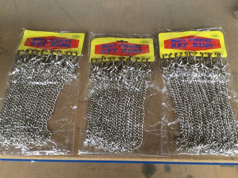 Stainless Steel Multi Purpose Keychains 12 Per Packet 3 Packets 36