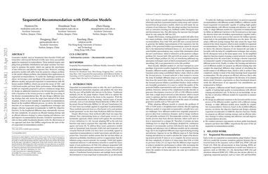 Sequential Recommendation With Diffusion Models Papers With Code
