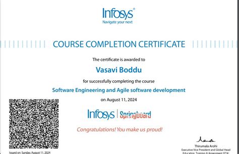 vasavi boddu on linkedin softwareengineering agiledevelopment springboardinfosys