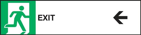 Exit With Left Arrow Changeable Sign System SSL112