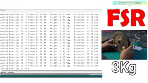 Force Sensitive Resistor FSR With Arduino
