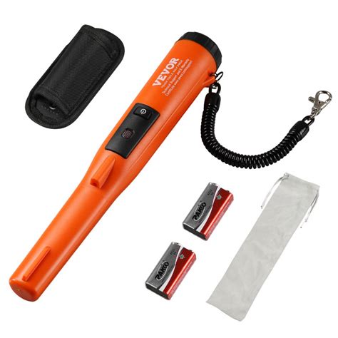 Vevor Metal Detector Pinpointer Ip68 Fully Waterproof Handheld Pin Pointer Wand 45 Detection