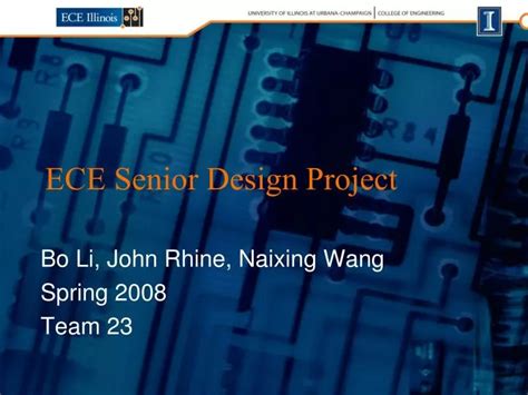 Ppt Ece Senior Design Project Powerpoint Presentation Free Download