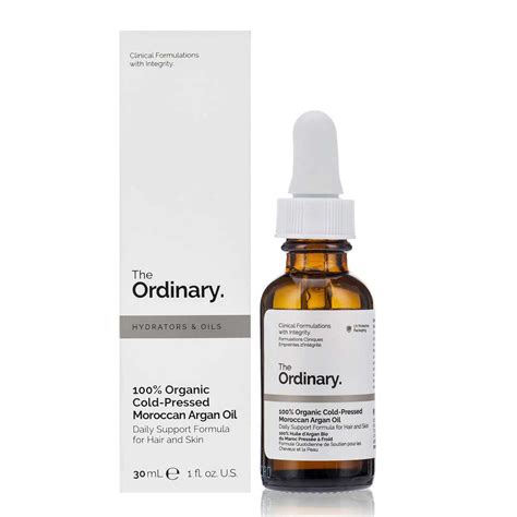 The Ordinary 100 Organic Cold Pressed Moroccan Argan Oil 30ml