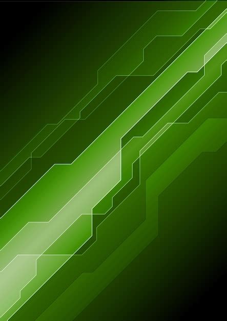 Premium Vector Dark Green Abstract Tech Background