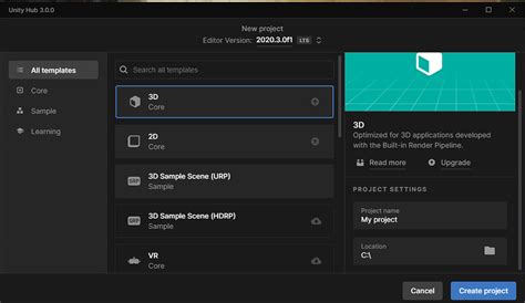 Unable To Create Project Unity Engine Unity Discussions