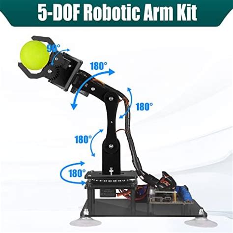 Adeept 5 DOF Robotic Arm Kit Compatible With Arduino IDE Programmable